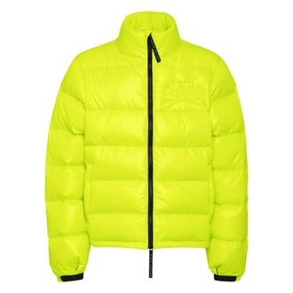 Philipp Plein Homme, Vestes, Jaune, Taille: XL Nylon Oversize Jacket Skull