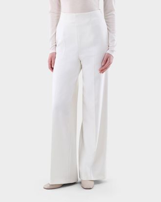 van Laack Hose mit weitem Bein und B&uuml;gelfalten