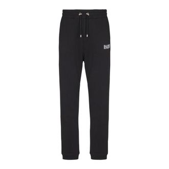 Balmain Flocked Paris Joggers - - Trousers - Herren - Schwarzk - M