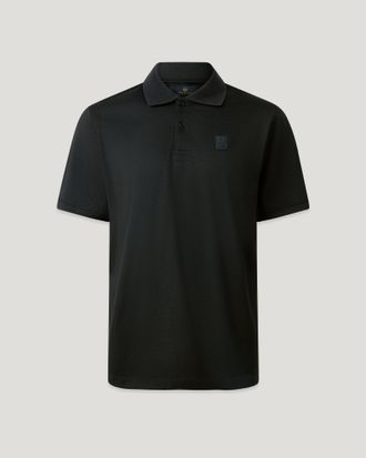 Belstaff Polo Steel Pour Homme Cotton Jersey Noir 2xl