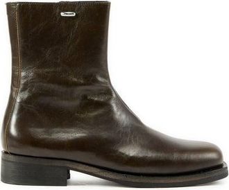 Our Legacy Bottines unies en cuir