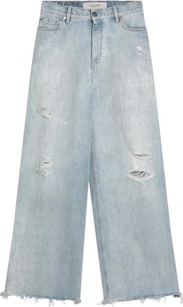 Golden Goose Femme, Jeans, Bleu, Taille: W24 Pantalon en denim style palazzo