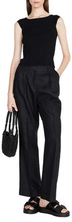 Sisley Sisley Womens Trousers 4AGHLF02Z Pants, Black 100, 38