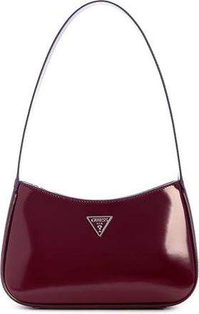 Guess Femme Arnela Top Zip Shoulder Bag Sac à bandoulière, Bordeaux, Taille Unique