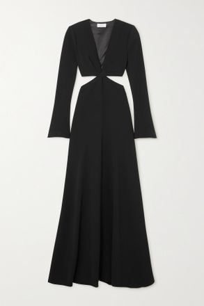 A.L.C. Issa Maxikleid Aus Cady Mit Cut-out - Schwarz