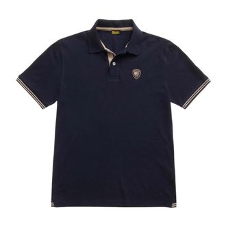 Blauer Polohemd - - Tops - Herren - Blau - S