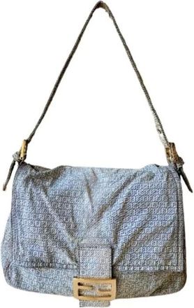Fendi Sac Mamma Baguette Pre-owned - Femme - Pre-owned - Bleu - Taille: ONE Size