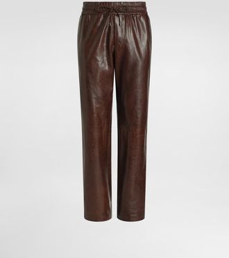 Dolce & Gabbana Goatskin Jogging Trousers - Mann Hosen Und Shorts Braun 56