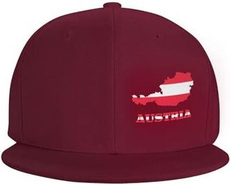 Generic Drapeau De LAutriche Carte De LAutriche Femme Homme Strapback Cap Mode Snapback Chapeau S&eacute;chage Rapide Casquette De Baseball pour Sport Camping P&ecirc;che