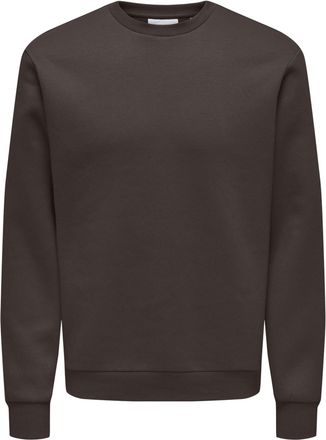 Only & Sons Herren Onsceres Crew Neck Noos, Coffee Bean, XS