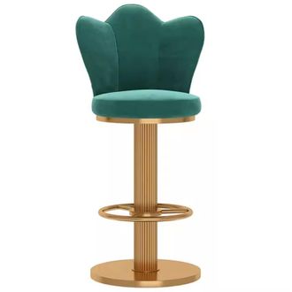 Generic Barhocker in Tresenh&ouml;he, 360&deg; drehbar, robuste Fr&uuml;hst&uuml;cksst&uuml;hle, h&ouml;henverstellbare Barhocker mit Schraubenlift, Schmetterlingsr&uuml;ckenlehne und dicken B