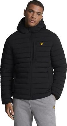 Lyle & Scott Homme Veste Matelass&eacute;e L&eacute;g&egrave;re Et Extensible, Jet Black, M