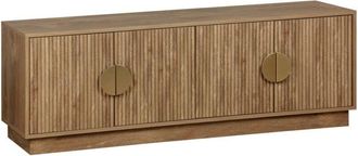 Sweeek Sweeek - Exotisches TV-Möbel mit 4 Türen in Mangoholz-Optik 140cm