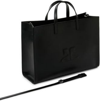 Courrèges Sac cabas Héritage en cuir