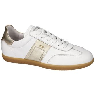 Nero Giardini Bowling-inspirierte Leder-Sneakers - - Shoes - Damen - Wei&szlig; - 41 EU
