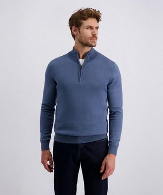 Pierre Cardin Strickpullover mit Troyer Kragen