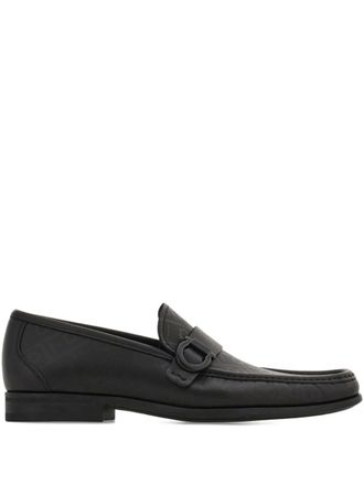 Ferragamo Loafer mit Gancini-Spange - Schwarz