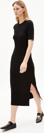 Armedangels Maxikleid SEHAARAA Ripp-Jerseykleid aus Bio-Baumwoll Mix Fitted