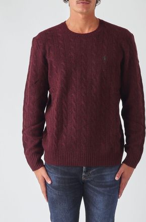 Polo Ralph Lauren Pullover mit Rundhalsausschnitt aus Wolle und Kaschmir mit gesticktem Pony-Logo