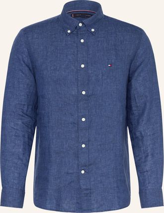 Tommy Hilfiger Leinenhemd Regular Fit blau