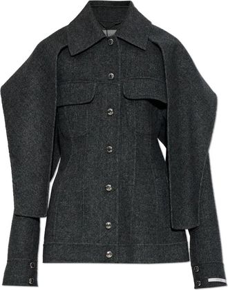 Sportmax Wool Jacket Calcio - - Jackets - Damen - Grau - S