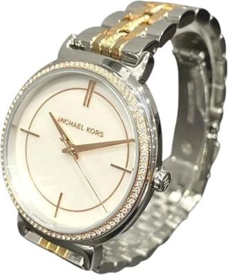 Michael Kors Pre-owned Stainless Steel Quartz - Femme - Pre-owned - Blanc - Taille: ONE Size