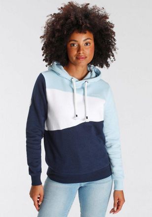 Kangaroos Hoodie Langarm, lockere Passform, Colorblocking-Optik