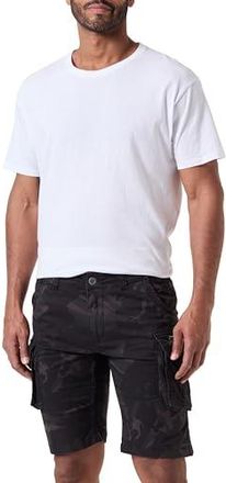 Alpha Industries Alpha Industries Alpha Indutries Crew Short pour Homme, Black Camo, 32