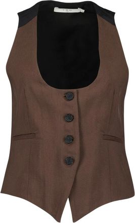 Iro Iro, Femme, Vestes, Brun, Taille: 38 FR Cala Tailored Vest