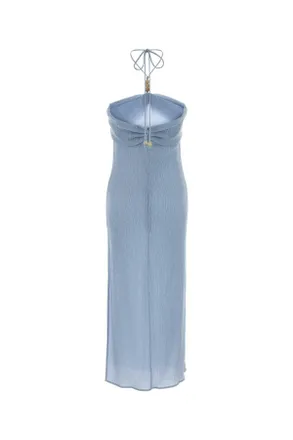 Magda Butrym Womens Light Blue Stretch Lyocell Blend Dress Lightblue Abiti