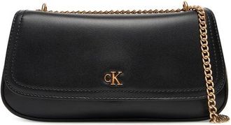 Calvin Klein Handtasche Ck Convertible Chain Small Bag LV04F3172G Schwarz