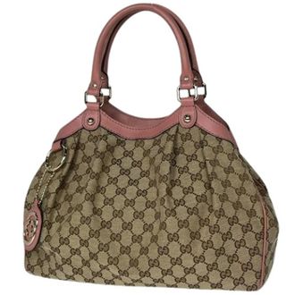 Gucci Pre-owned Sac fourre-tout en toile GG - Femme - Pre-owned - Beige - Taille: ONE Size