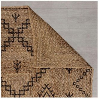 Flair Rugs Tapis kilim jute rectangle intérieur Rowen Naturel 120x170