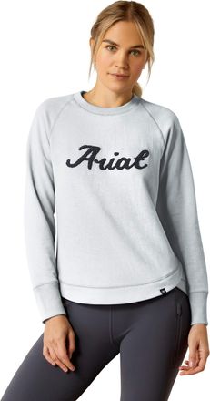 Ariat Womens Benicia Sweatshirt Long Sleeve in Cerulean Heather, Size X-Small, by Ariat