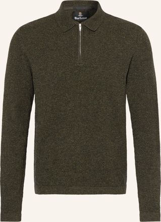 Barbour Strick-Poloshirt gruen