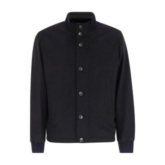 Herno Button-Up Bomberjacke - - Jackets - Herren - Blau - 3XL