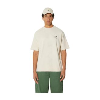 Dr&ocirc;le de Monsieur Beiges Slogan T-Shirt mit lockerer Passform - - Tops - Herren - Beige - XL
