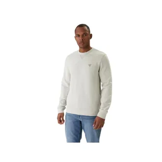 Guess Homme, Sweatshirts et sweats &agrave; capuche, Gris, Taille: XL SweaT-shirt en coton m&eacute;lang&eacute;