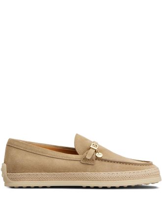 Tod's Loafer aus Wildleder - Nude