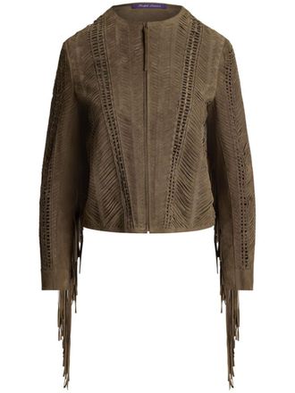 Ralph Lauren Collection veste en daim - Marron
