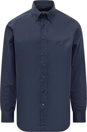Etro Homme, Chemises, Bleu, Taille: M Chemise en coton stretch