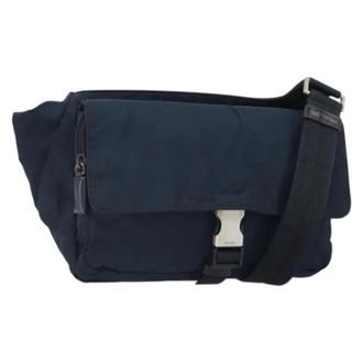 Prada Sac bandouli&egrave;re vintage en nylon Pre-owned - Femme - Pre-owned - Bleu - Taille: ONE Size