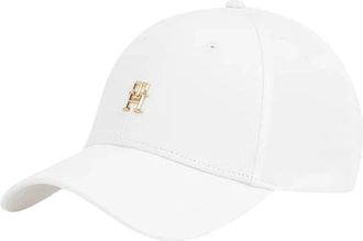 Tommy Hilfiger Femme, Accessoires, Blanc, Taille: ONE Size Metal Logo Cap