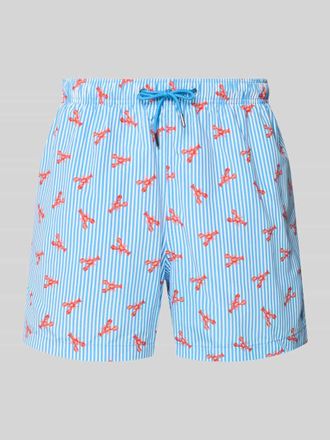 Mc Neal Regular Fit Badeshorts mit Allover-Motiv-Print