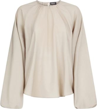 Dondup Femme, Blouses et Chemises, Beige, Taille: 36 FR Blouses