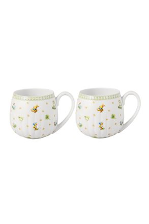 Villeroy & Boch Kaffeebecherset Easter Delight, Mehrfarbig, Keramik, 2-teilig, Kaffee & Tee, Tassen, Kaffeetassen-Sets