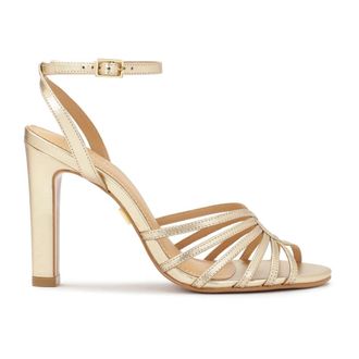 Kazar Elegante goldene Sandalen mit einem bequemen Absatz - - Shoes - Damen - Gelb - 35 EU