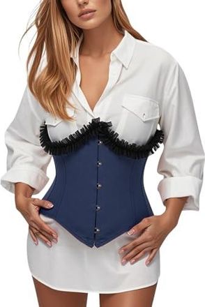 Generic Pirate Femme Corset, Corset Gainant En Dentelle Style R&eacute;tro Pour Femme