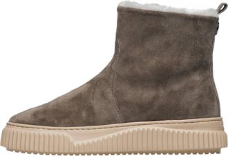 Voile Blanche Stiefeletten aus Veloursleder, grau 38