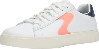 Skechers Haut Eden LX pour Femme GradeEDEN LX Top Grade, Duraleather Blanc Bordure Rose Marine, 39.5 EU